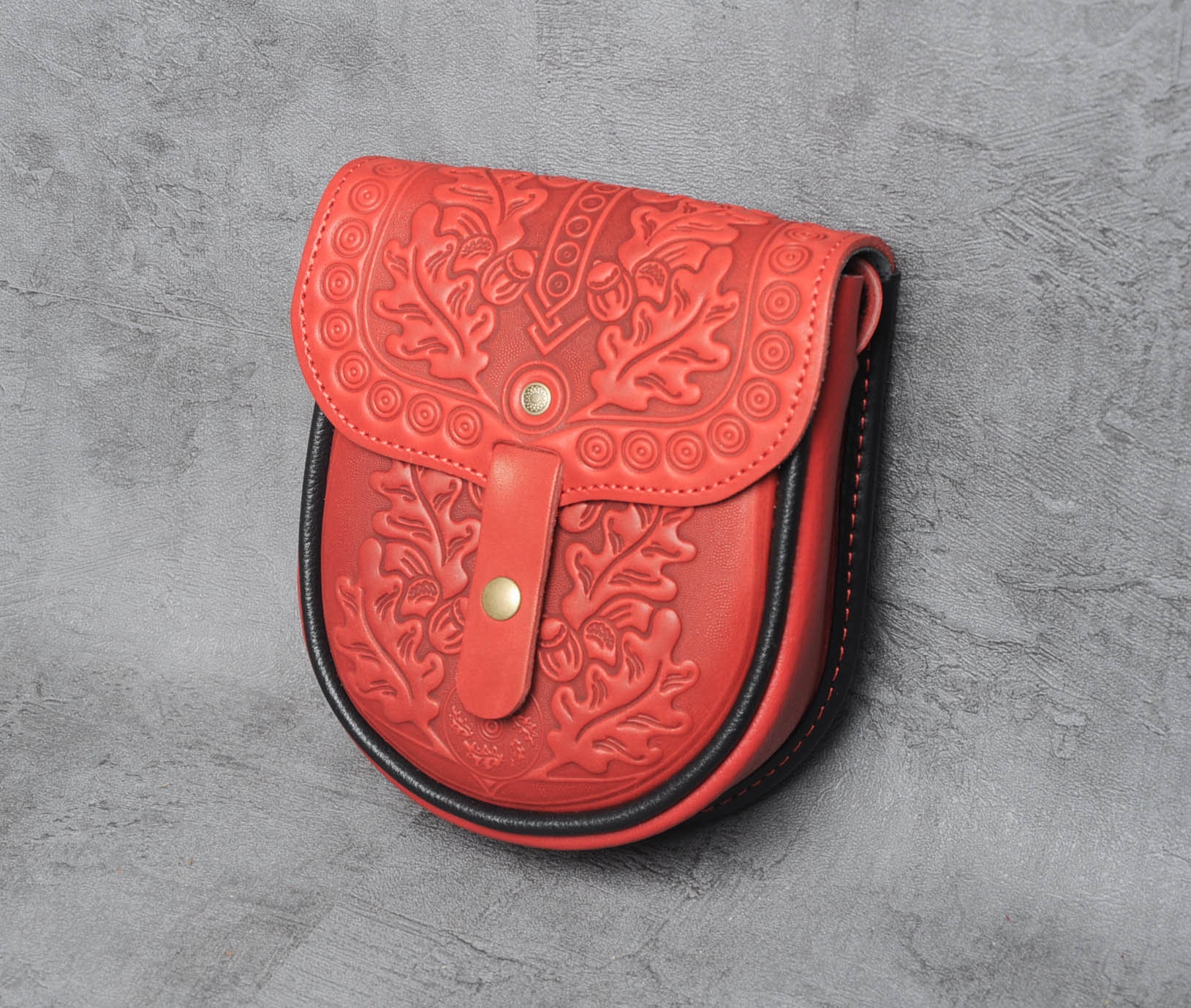 Red Small Purse Leather Mini Purse Small Feminine Bag - Etsy