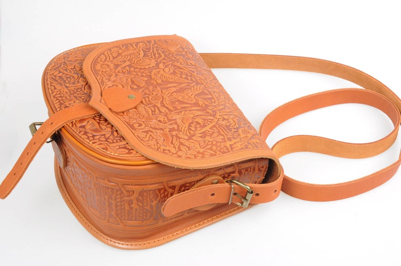 Foxy Messenger Bag Big Leather Purse Capacious Leather Bag | Etsy