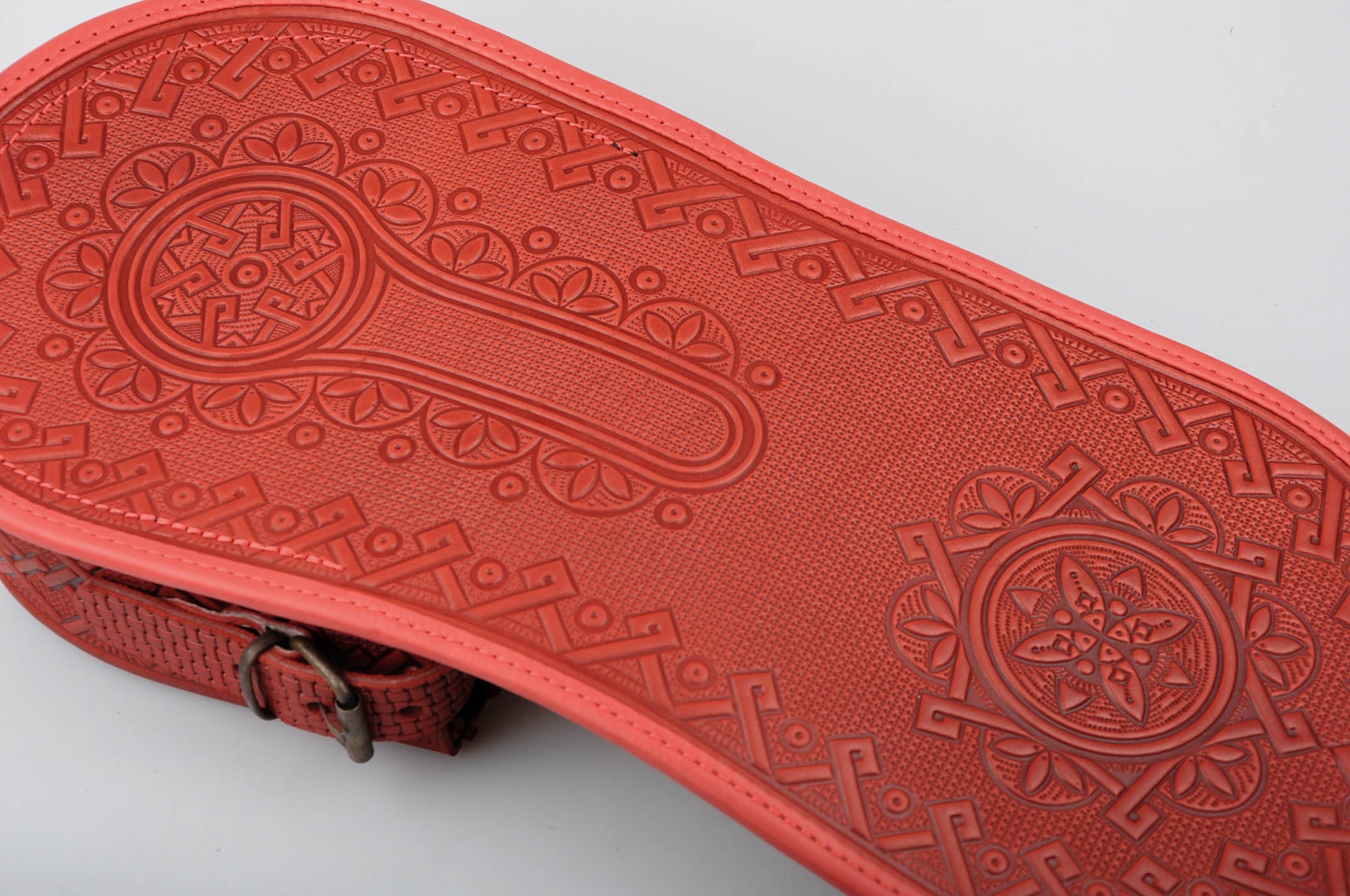 Round Crossbody Bag Shoulder Leather Bag Red Leather Purse | Etsy