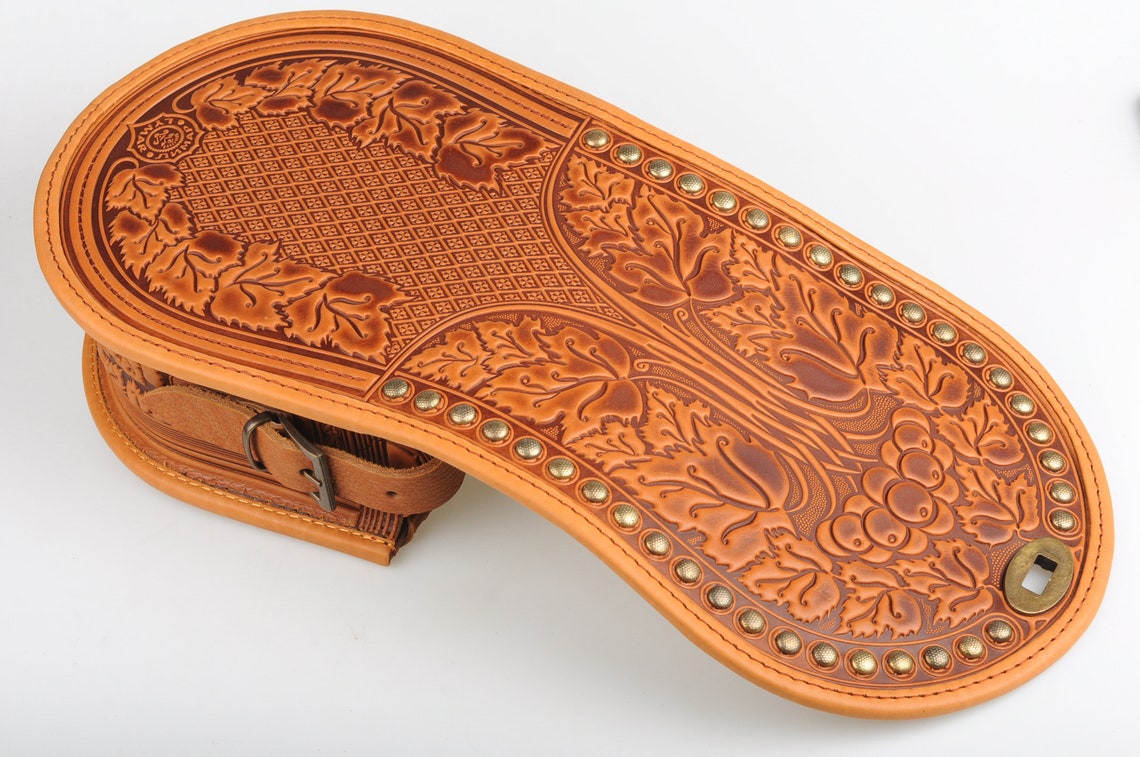 Foxy Bag With Metal Round Leather Bag Embossed Bag Foxy | Etsy