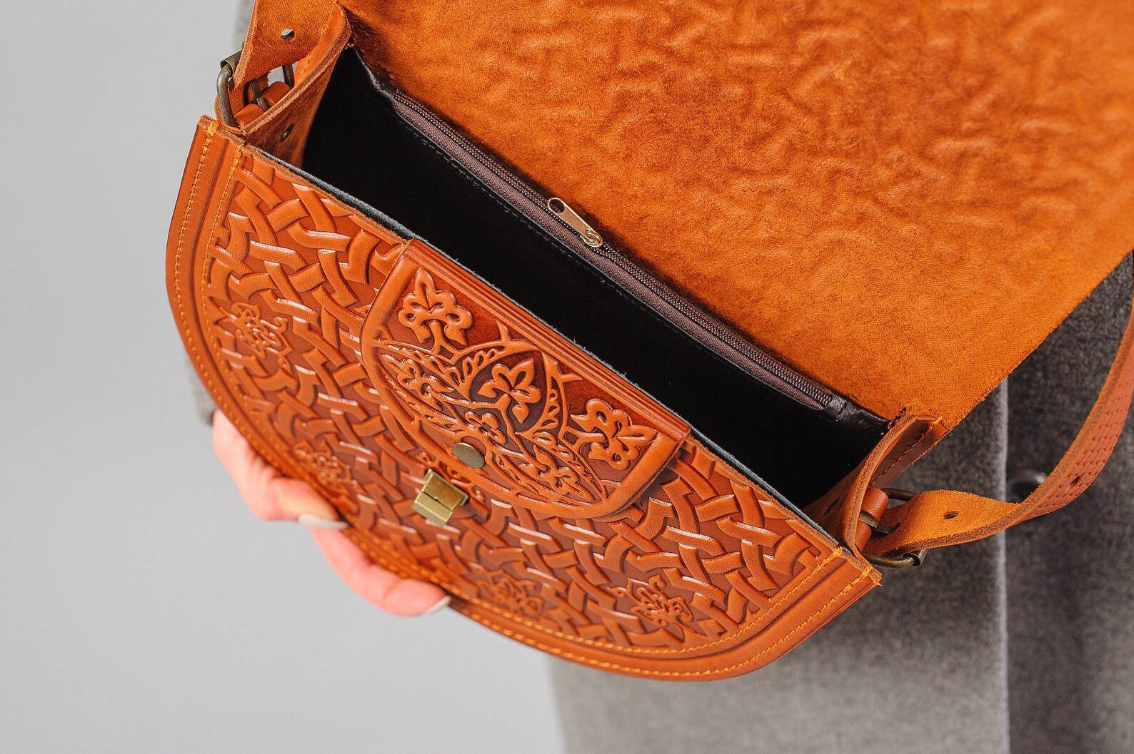 Foxy Leather Purse Big Shoulder Bag Foxy Genuine Leather - Etsy