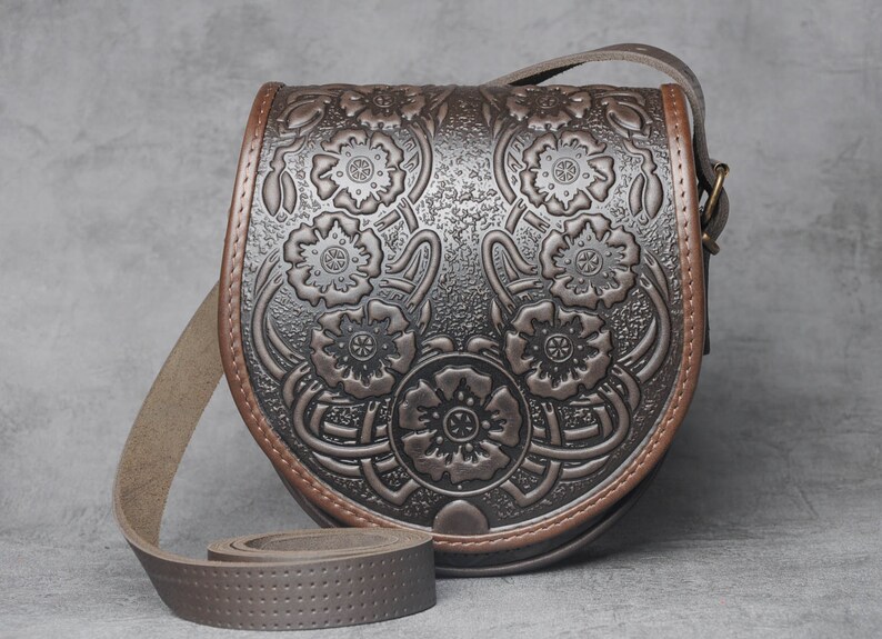 Brown Leather Purse Womens Brown Leather Bag Brown Bag - Etsy