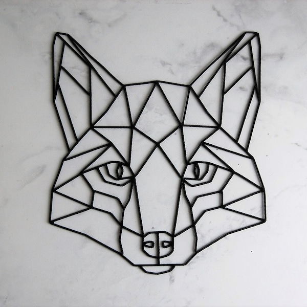 Geometric Fox - Etsy