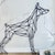Border Collie Metal Wall Art, Geometric Dog Wall Decor, Wire Dog ...