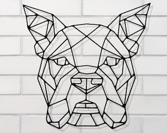 Geometric Boxer Dog - Etsy