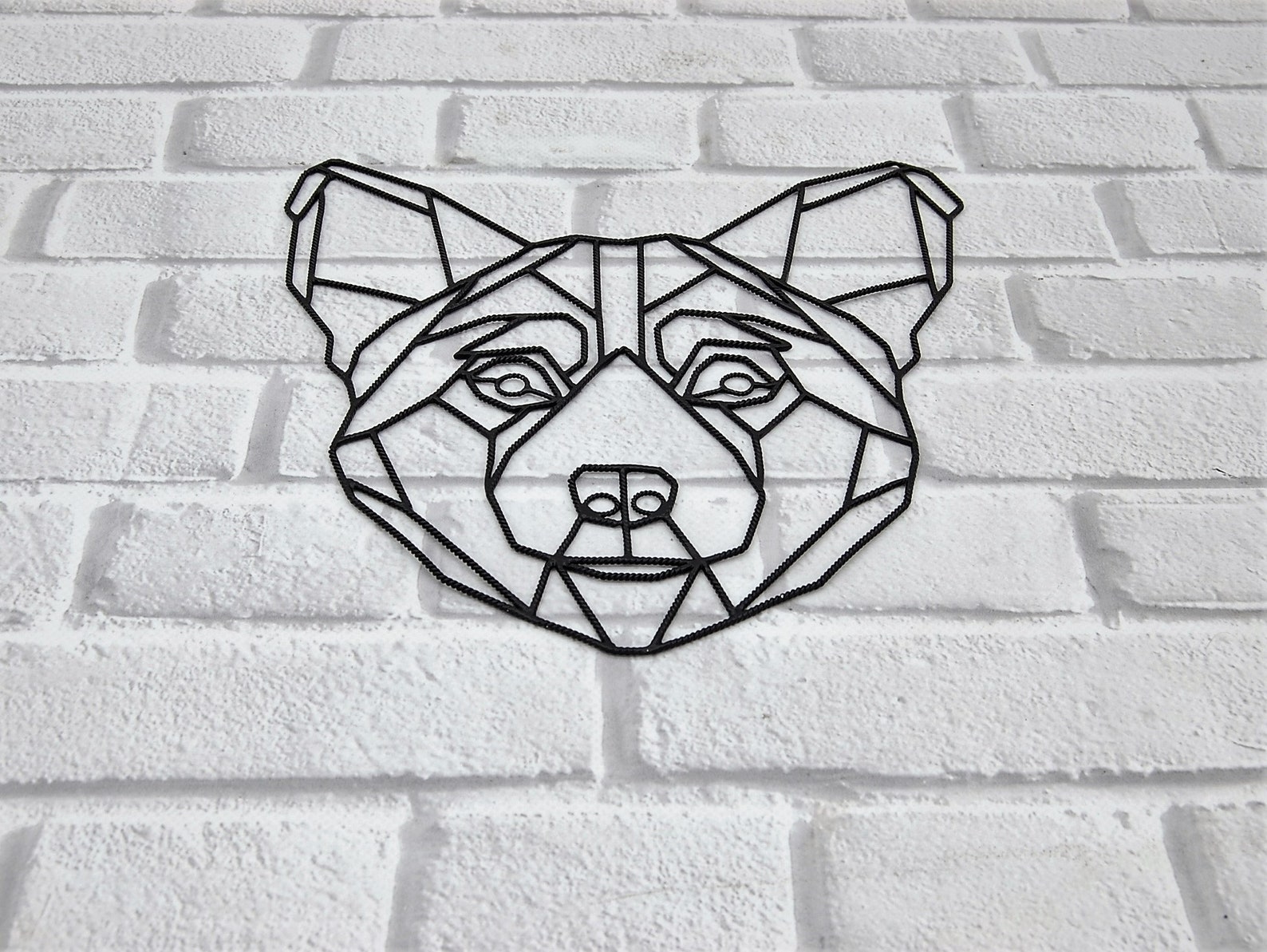 Corgi Metal Wall Art Corgi Wall Art Geometric Dog Wall - Etsy