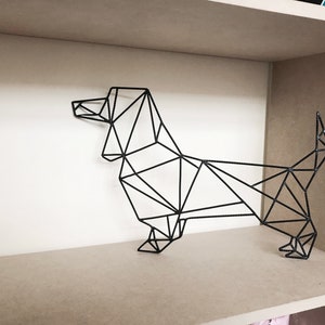 Dachshund Wall Decor, Dog Wall Decor, Wire Dog, Minimalist Design ...