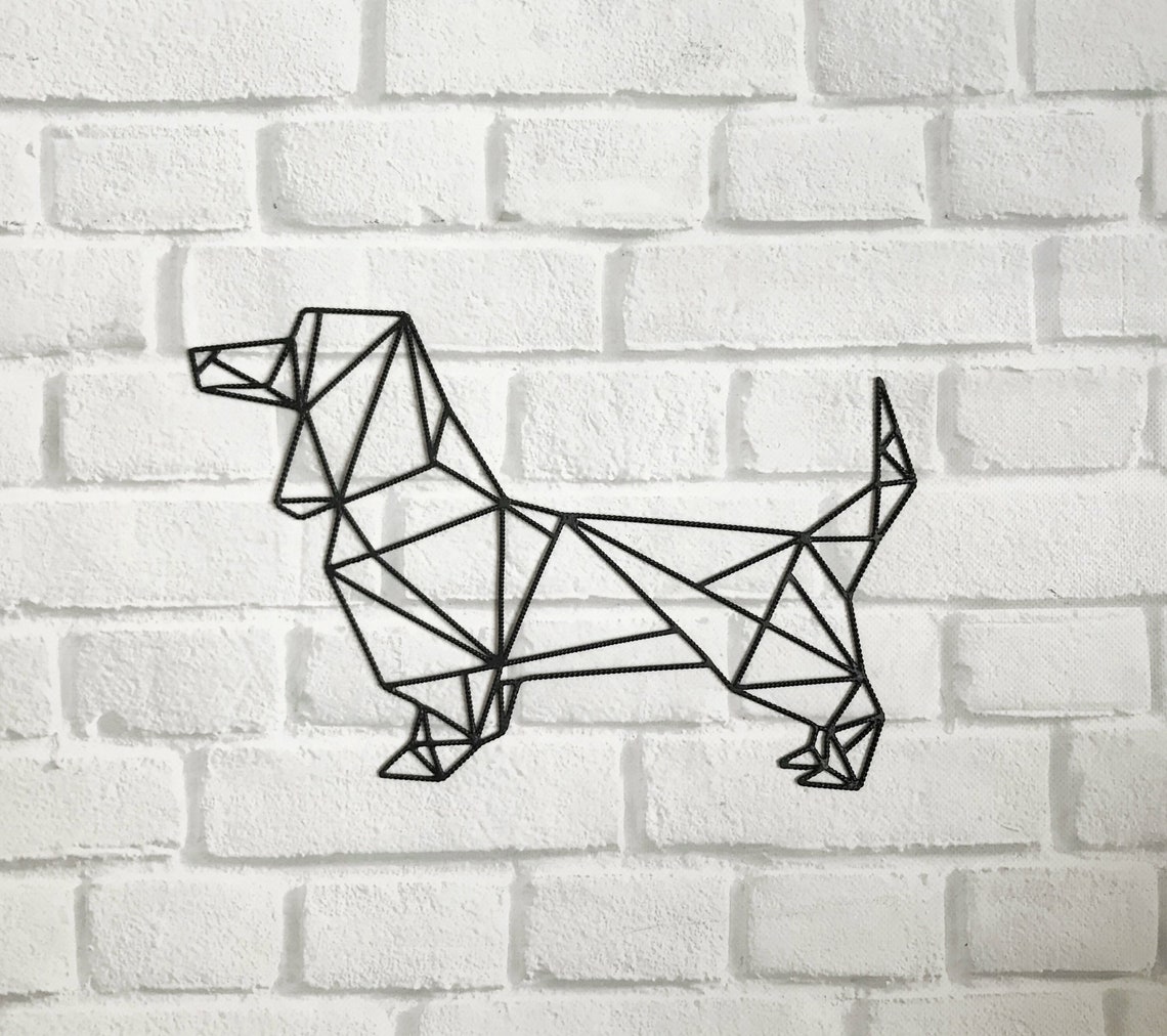 Dachshund Wall Decor Dog Wall Decor Wire Dog Minimalist - Etsy