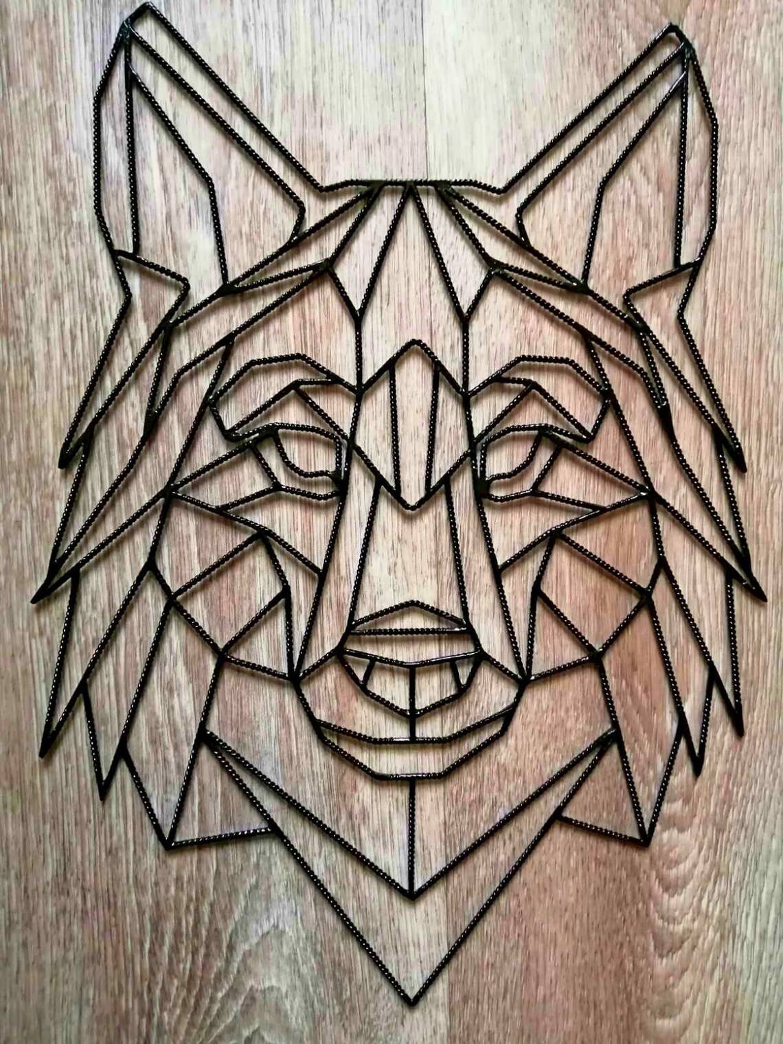 Wolf Wall Decor Geometric Husky Wolf Gifts Geometric Wolf - Etsy