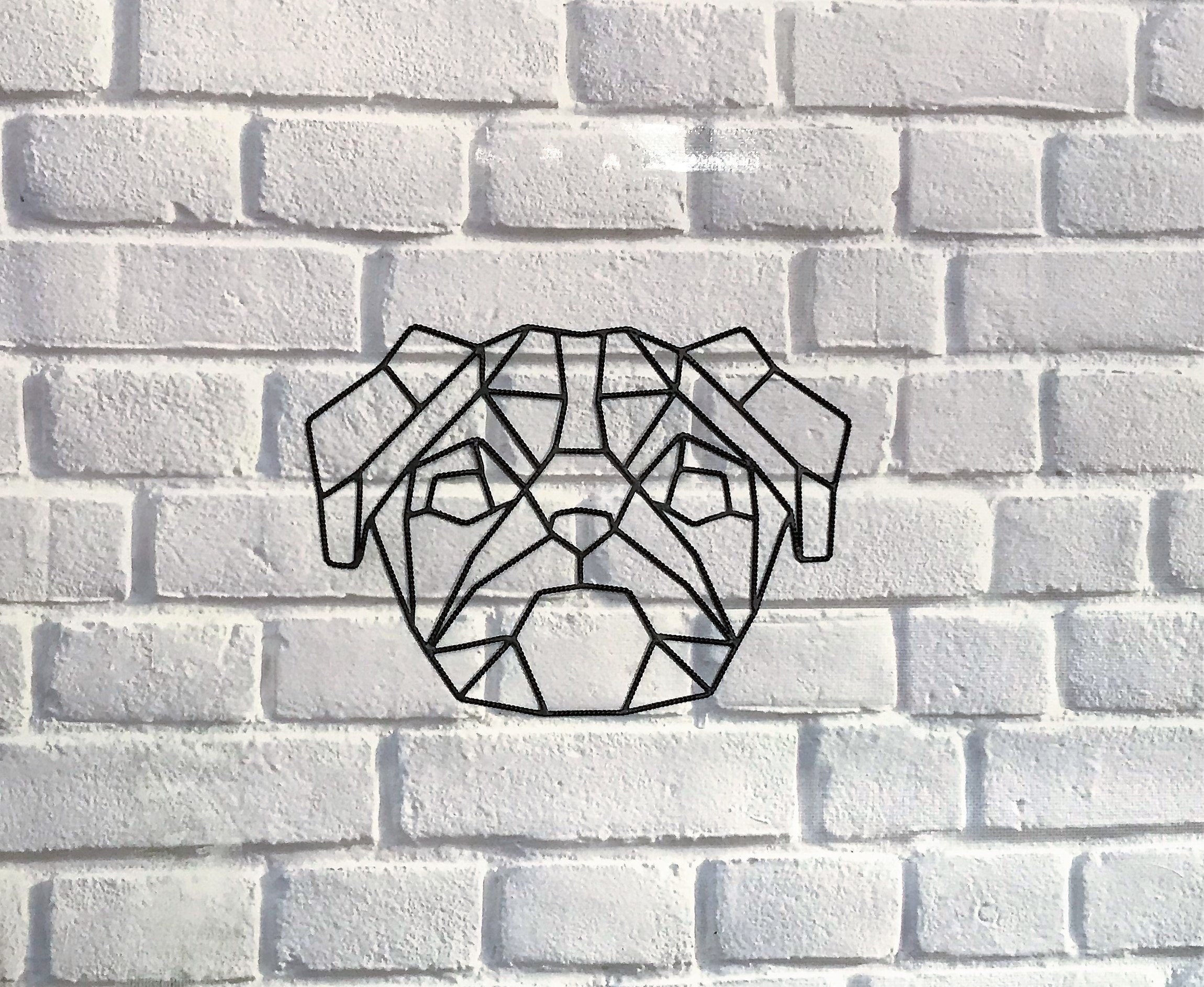 Metal Pug Wall Art Dog Wall Decor Wire Dog Pug Dog Art - Etsy