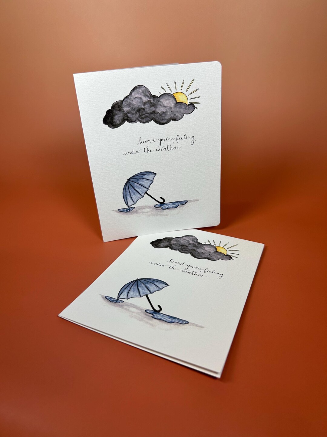 Heard You're Feeling Under the Weather Get Well Soon Greeting Card ...