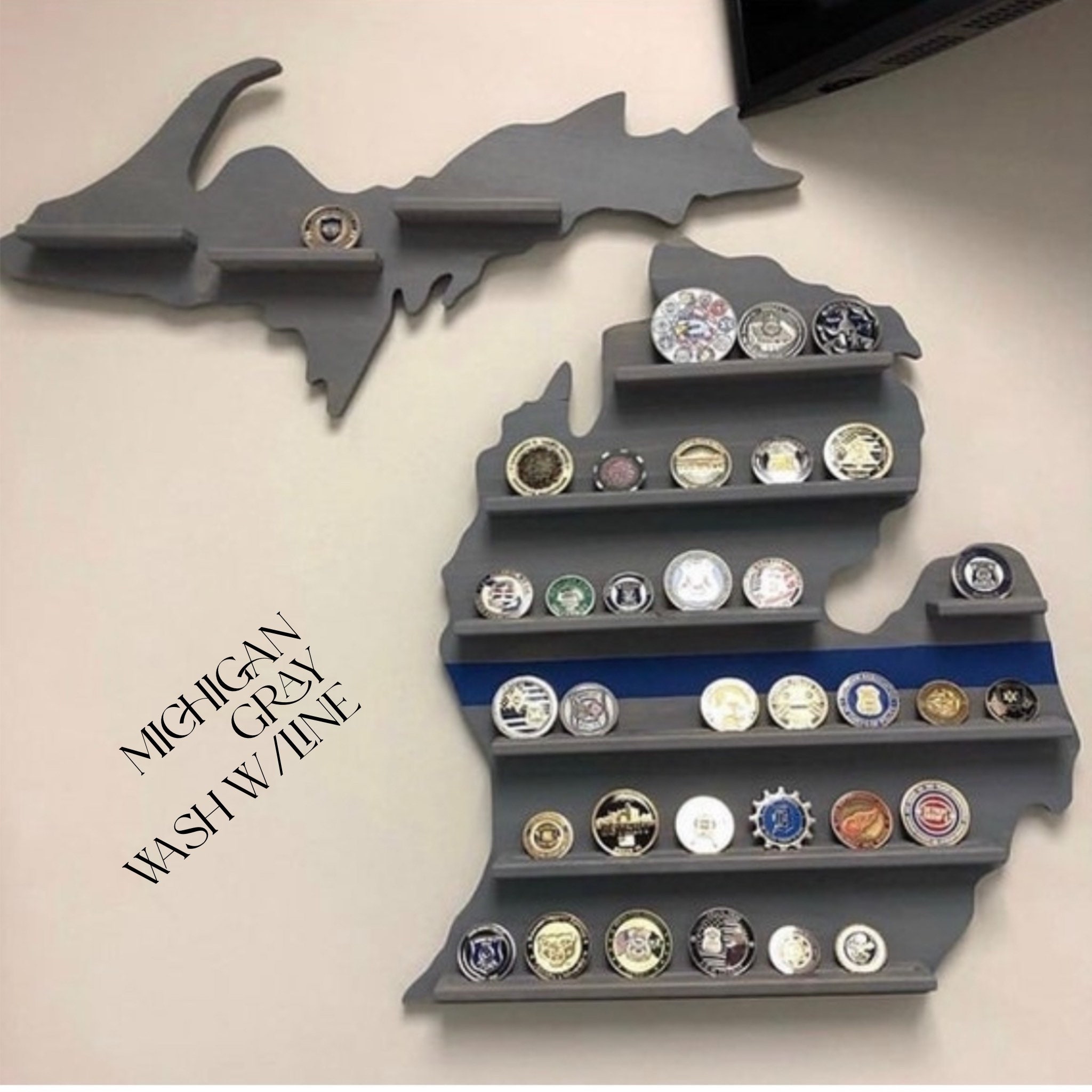 Challenge Coin State Shelves - Etsy