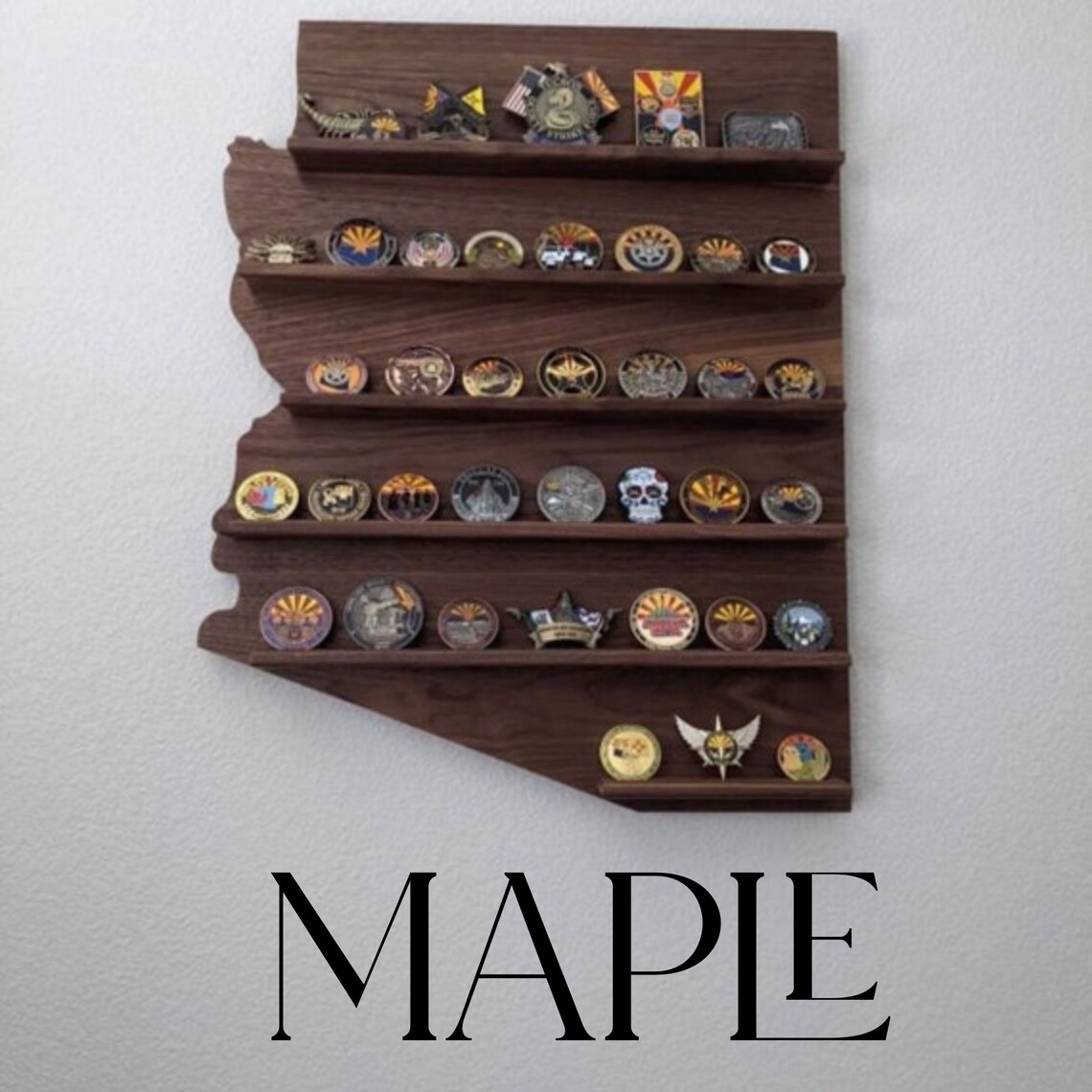 Challenge Coin State Shelves - Etsy
