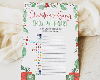 Christmas Song Emoji Quiz Christmas Activity Printables - Etsy