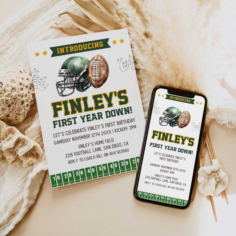 First Down Birthday Party - Etsy