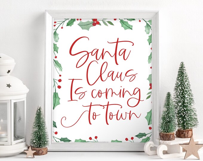 Santa's Candy Shop Signs, Christmas Decoration, Christmas Party Sign ...