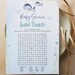 Whale Baby Shower Baby Shower Word Search Game Printable - Etsy