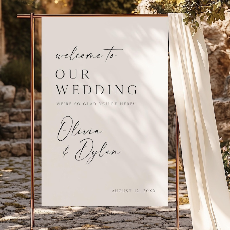 Elegant Wedding Sign - Etsy