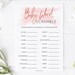 Baby Word Scramble Game Pink Baby Shower Games Printable - Etsy