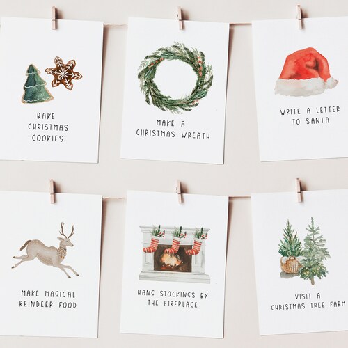 30 Printable Advent Activity Cards for Kids Christmas Bucket - Etsy