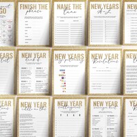 New Years Year in Review Game, New Year Eve Party Game, New Year Eve ...