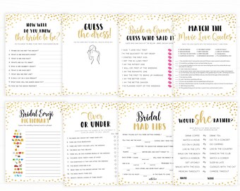 Favorite Memory of the Bride/groom Bridal Shower Game Gold - Etsy