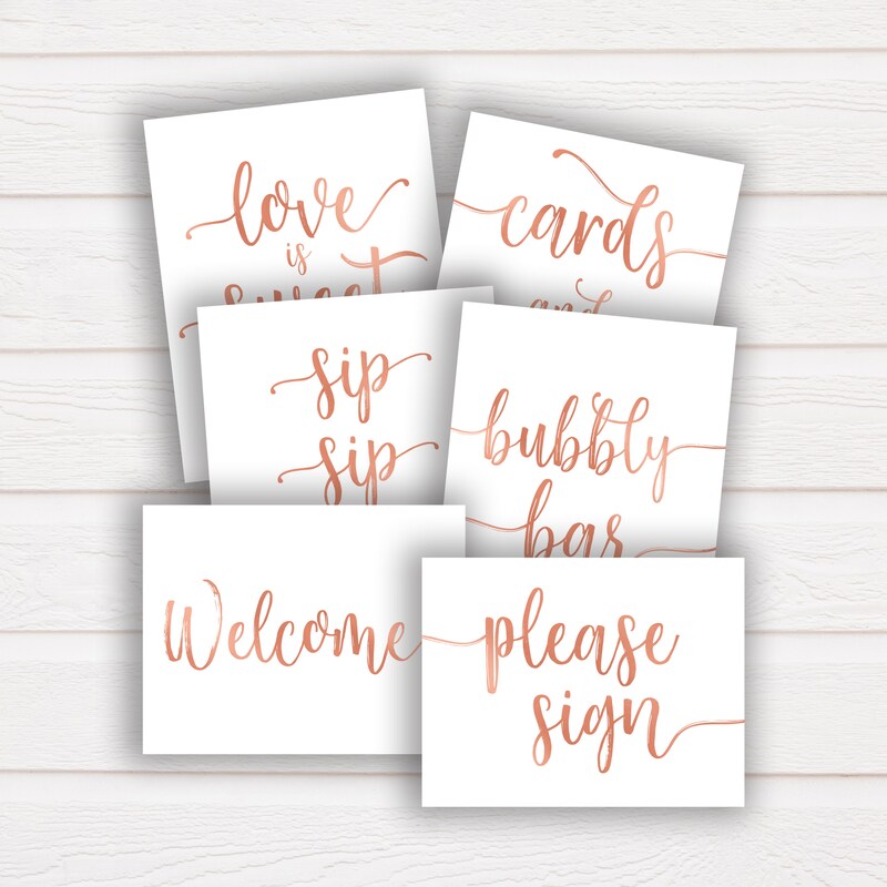 Rose Gold Signs - Etsy