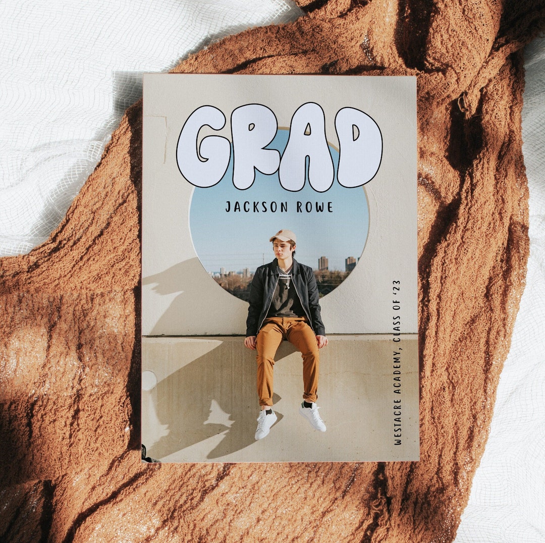 90s Retro Graduation Announcement Template, Senior Graduation, 90s ...