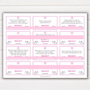 24 What Am I Innuendo Bridal Shower Games, Innuendo Riddle Bachelorette ...