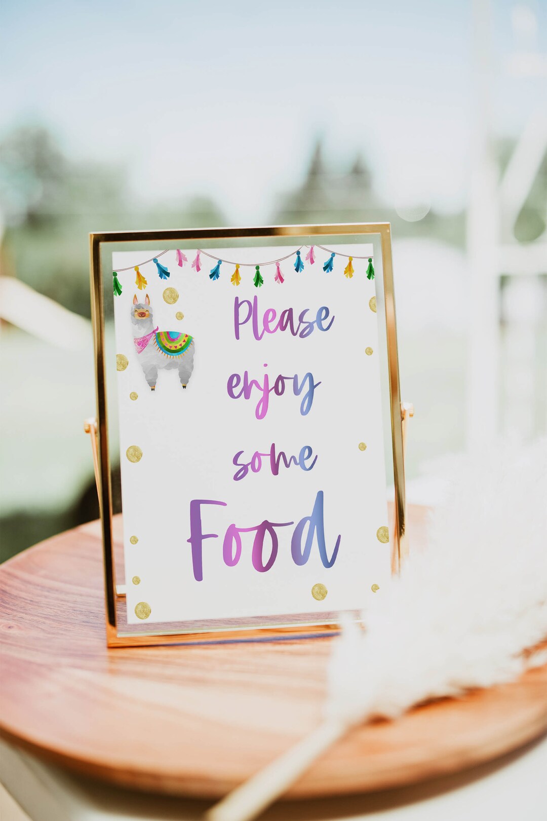 Llama Food Baby Table Signs Printable Baby Table Signs Food - Etsy