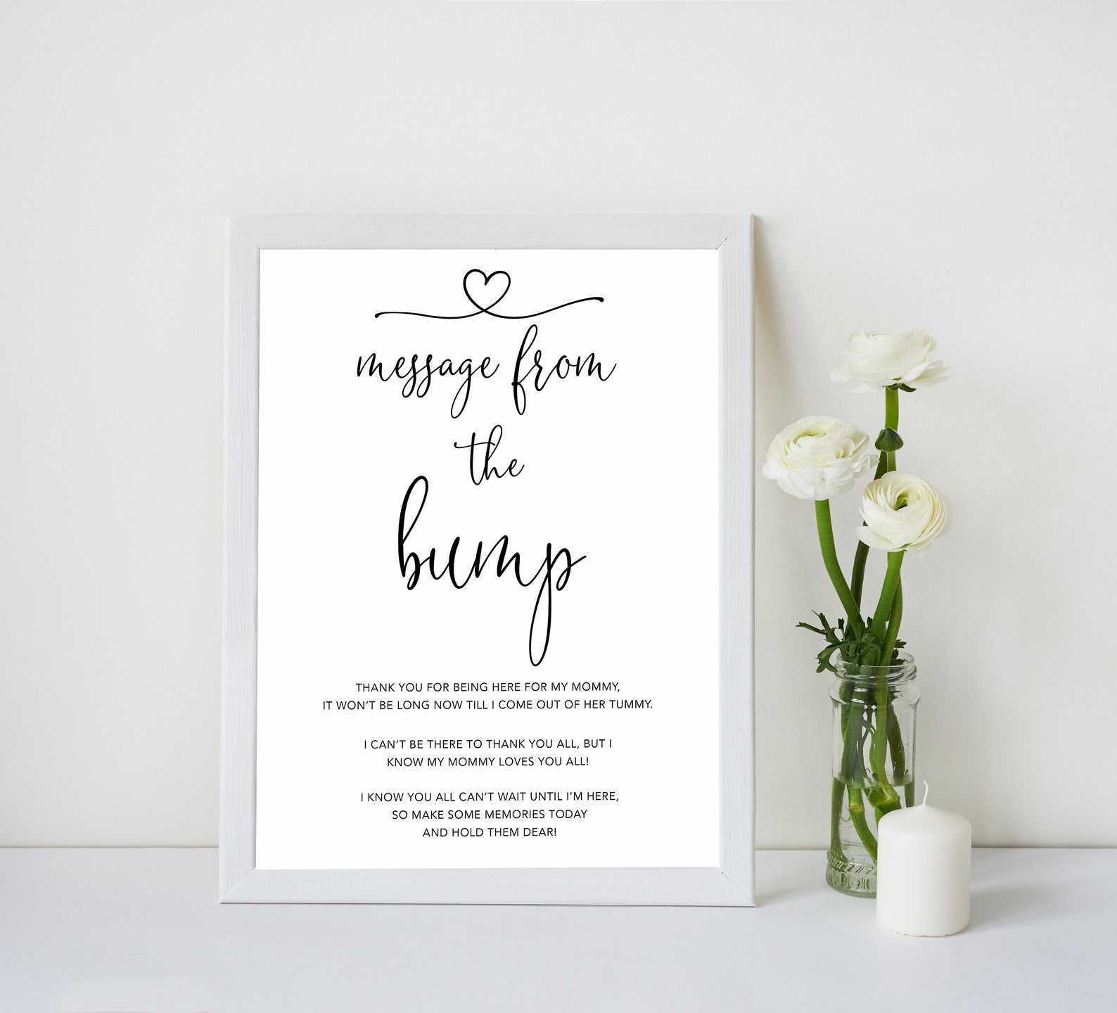 Message From the Bump, Baby Shower Games, Printable Baby Shower Games ...