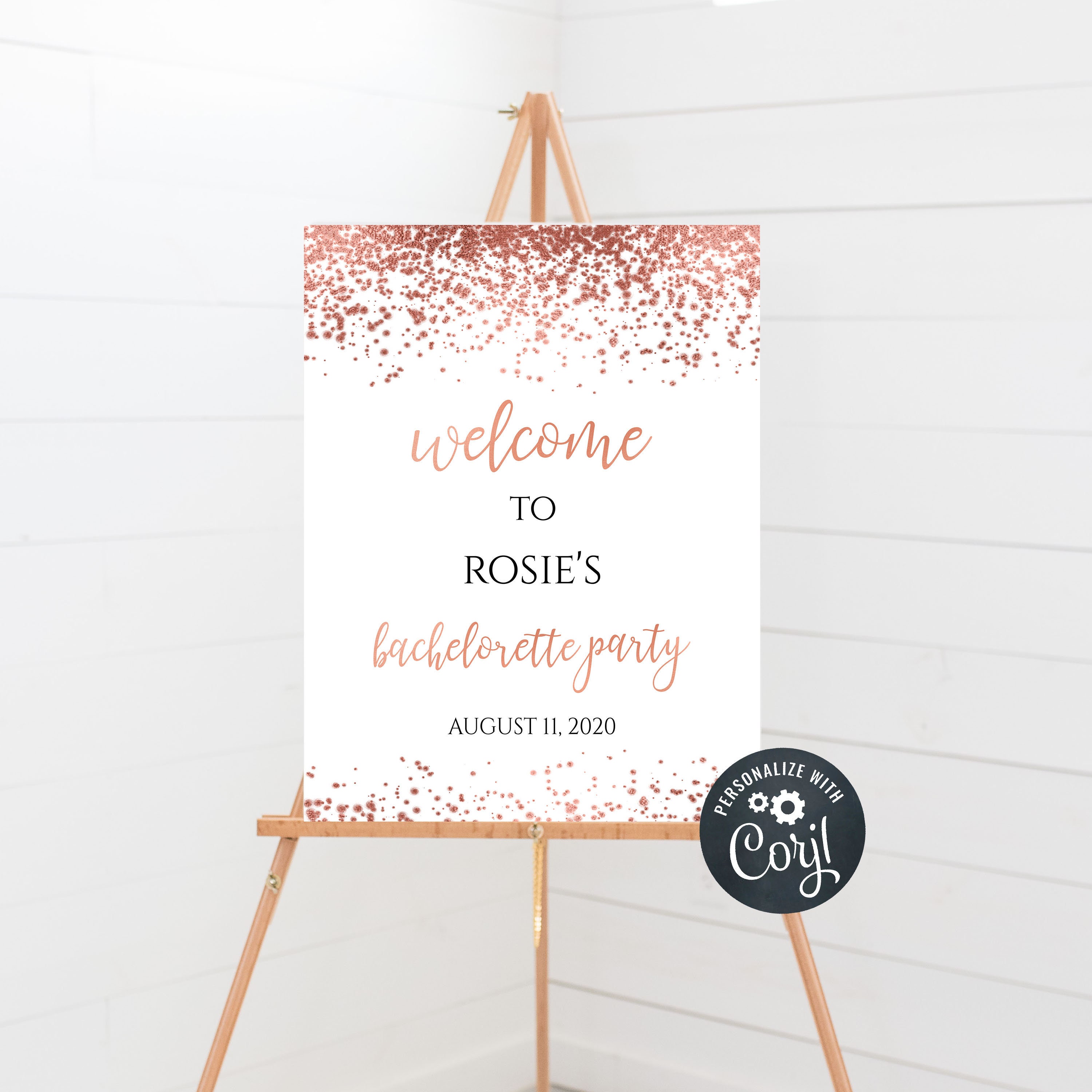 Invitations P001 PERSONALIZED WELCOME SIGN Bachelorette Party Sign ...