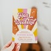 WOODSTOCK Retro Hen Party Invitation Template, Hen Weekend Invite, Hen ...