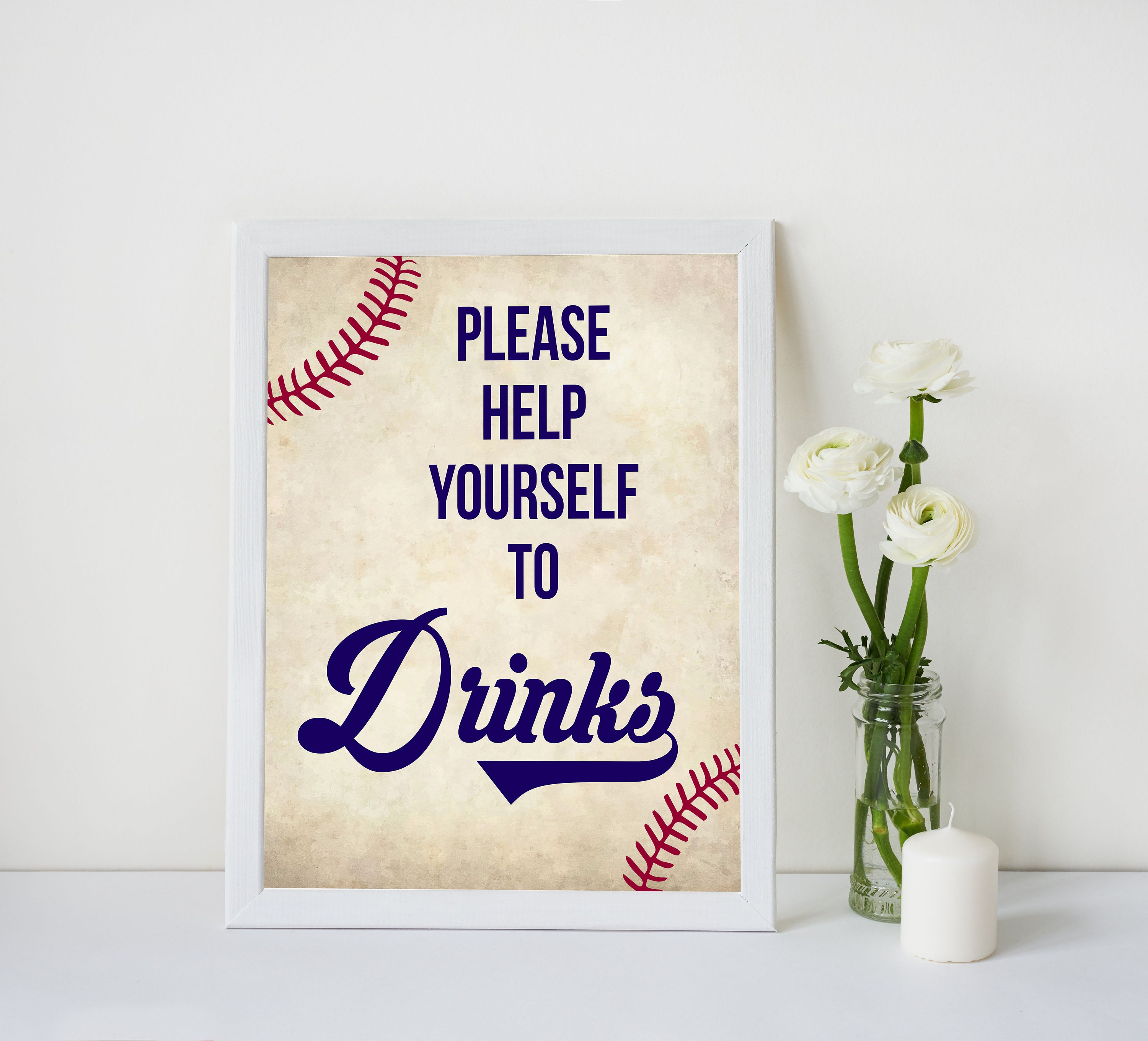 Baseball Baby Shower Signs Baby Shower Sign Printable Baby | Etsy