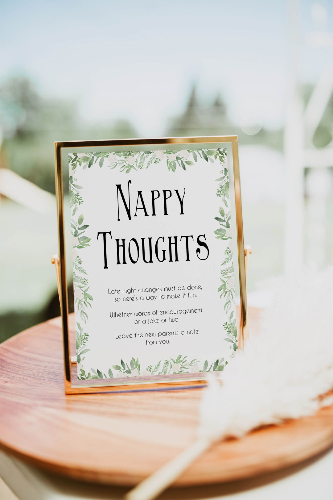Nappy Thoughts Game, Late Night Nappies Game, Printable Baby Shower ...