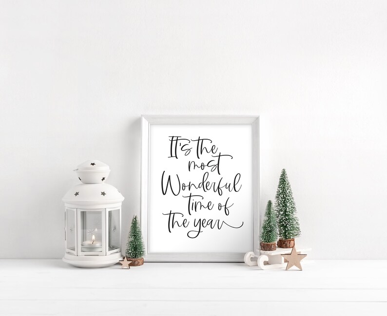 Most Wonderful Time of the Year Sign Christmas Decor - Etsy
