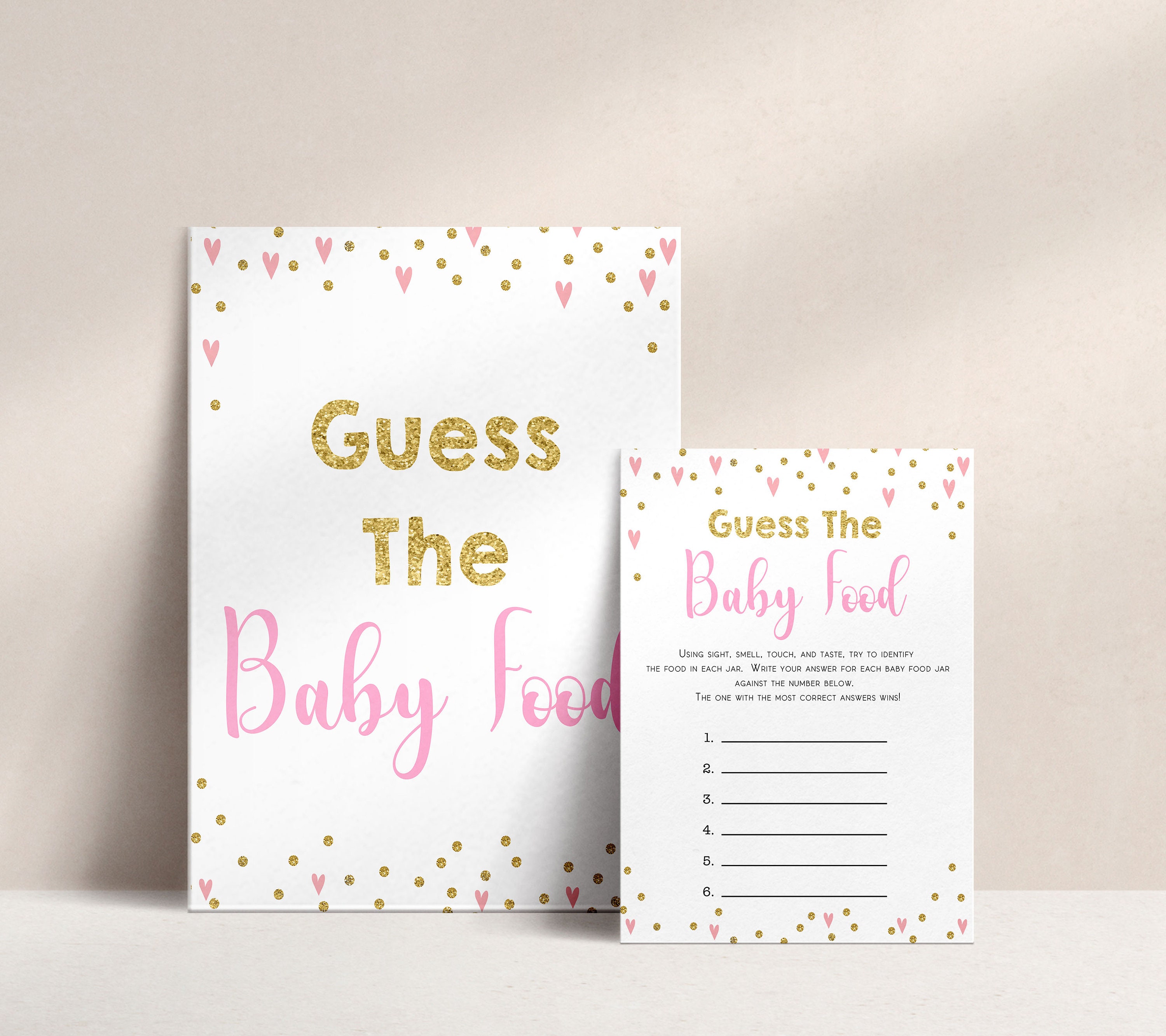Party Games Party Favors & Games Printable Baby Shower Games Baby Food ...