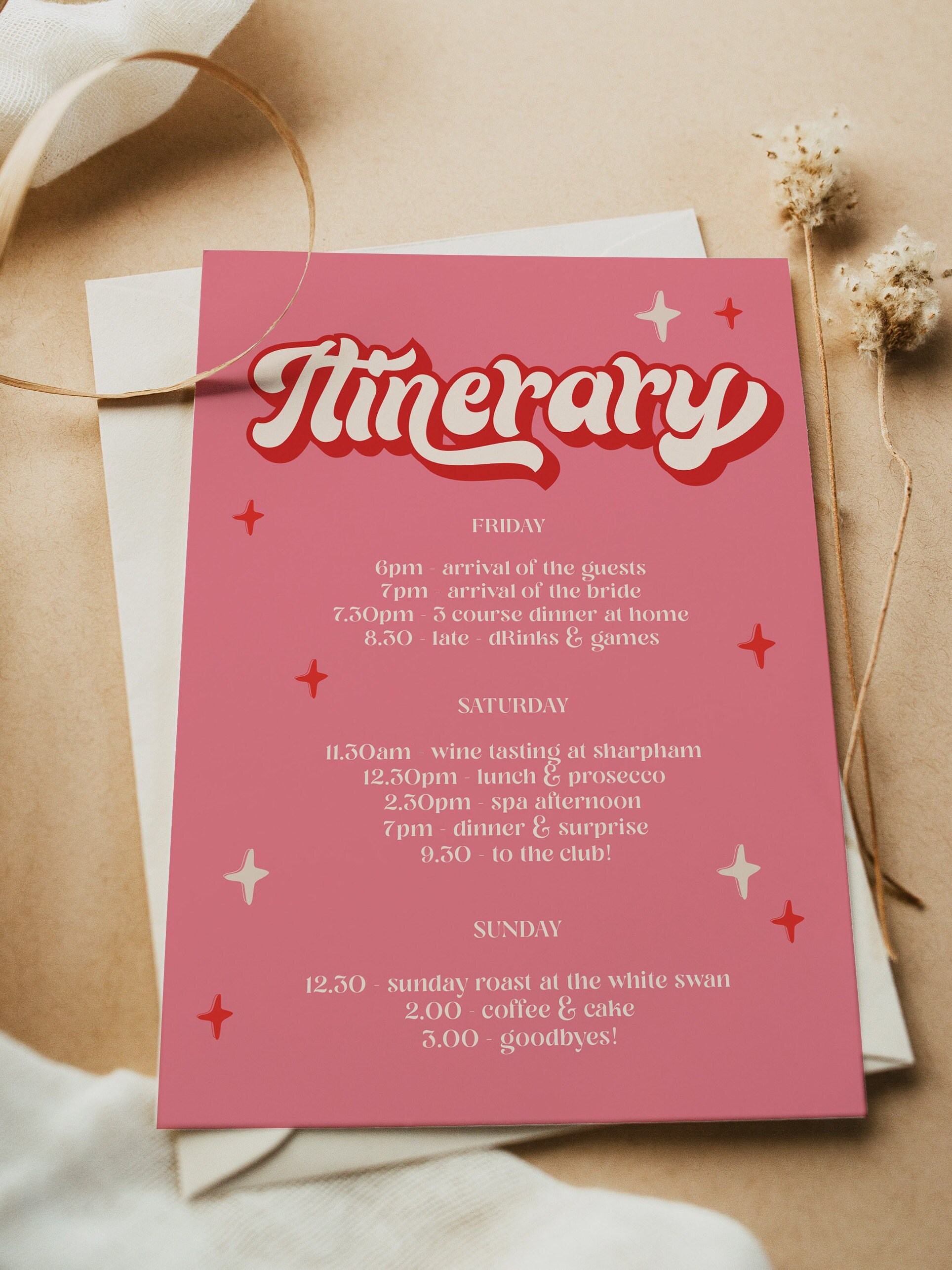 Mazzy Retro Hen Party Invitation Editable Invitation Etsy