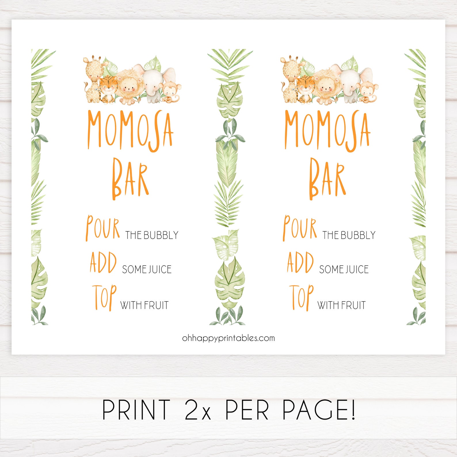 Momosa Baby Shower Table Signs Printable Baby Shower Signs | Etsy