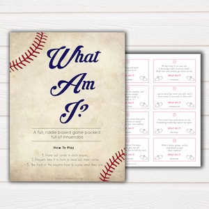 24 What Am I Innuendo Baby Shower Games, Baseball Innuendo Riddle Baby ...