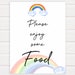 Rainbow Food Baby Shower Signs Food Baby Shower Sign Rainbow - Etsy