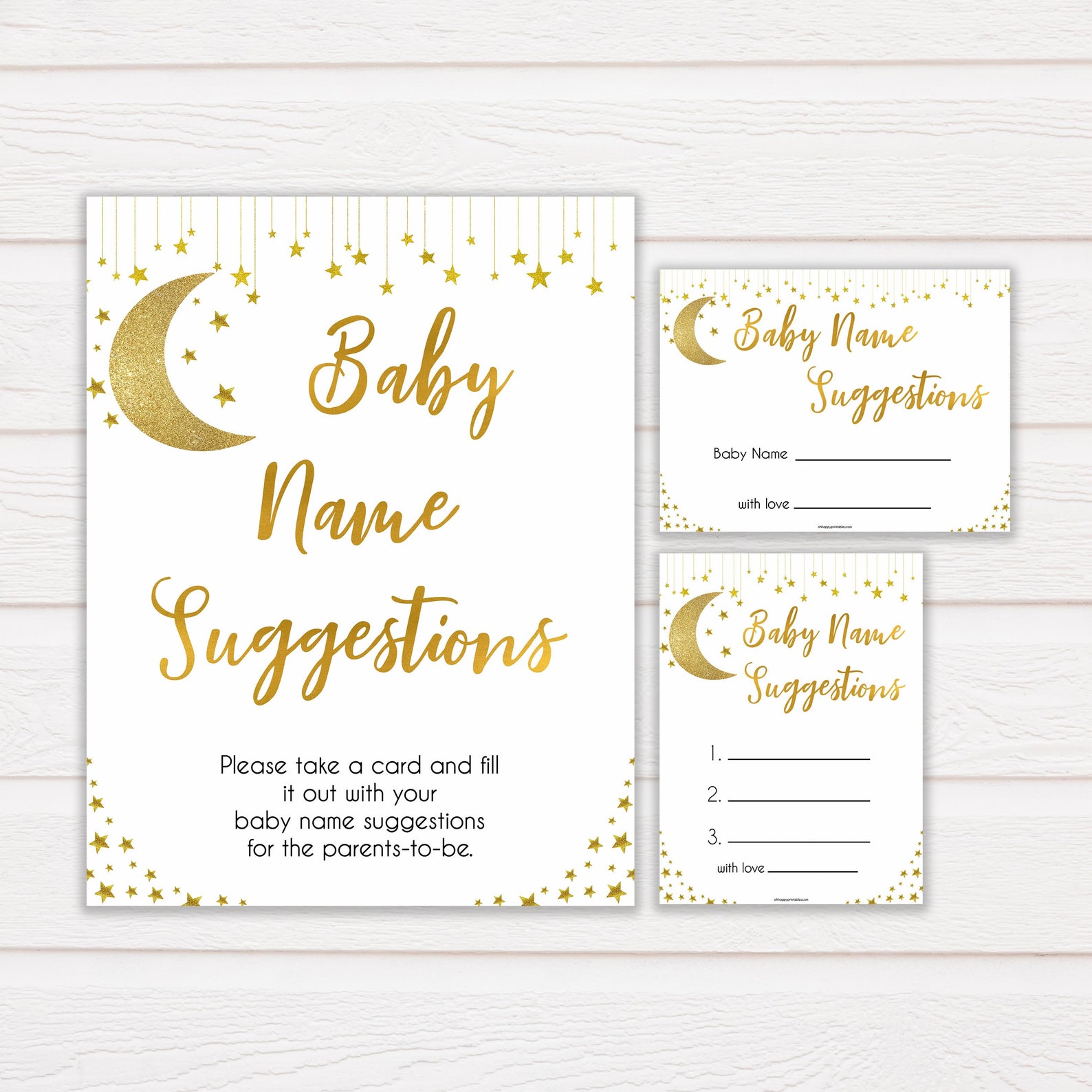 Baby Name Suggestions Game Printable Baby Shower Games | Etsy