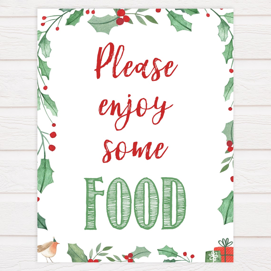 Christmas Food Baby Shower Signs Food Baby Shower Sign | Etsy