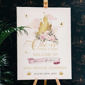 Princess Birthday Welcome Sign, Royal Celebration, Princess Birthday ...