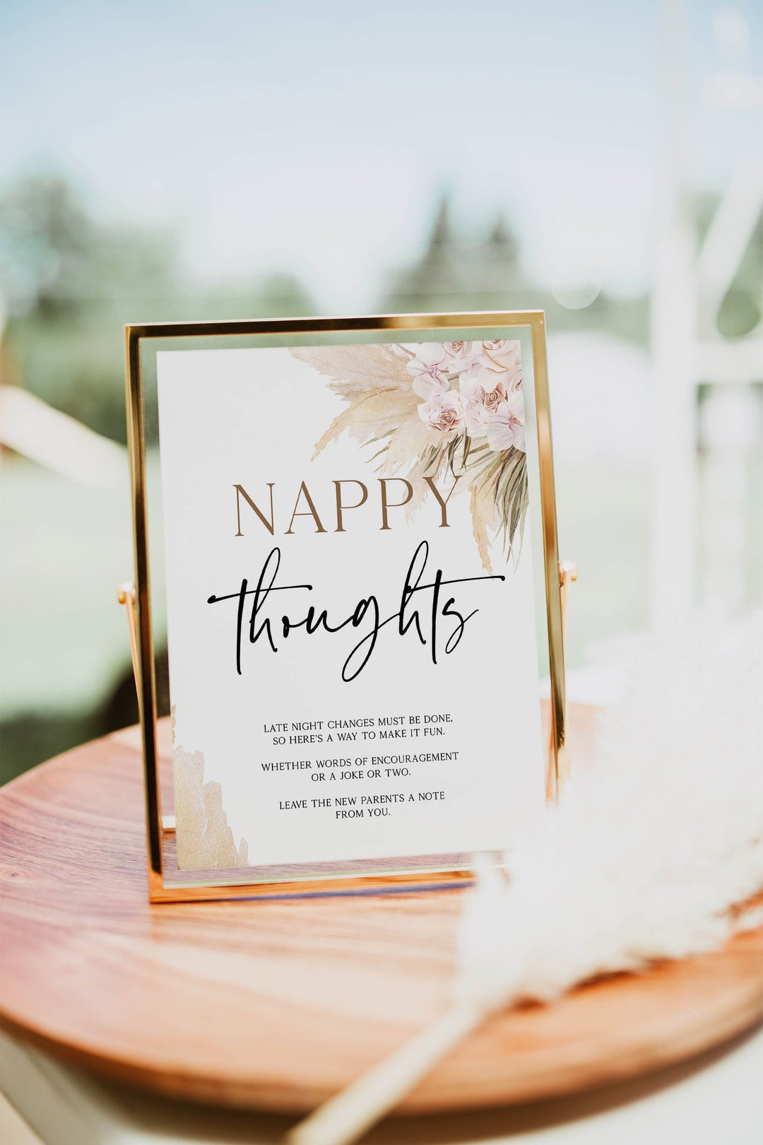 Nappy Thoughts Game, Late Night Nappies Games, Printable Baby Shower ...