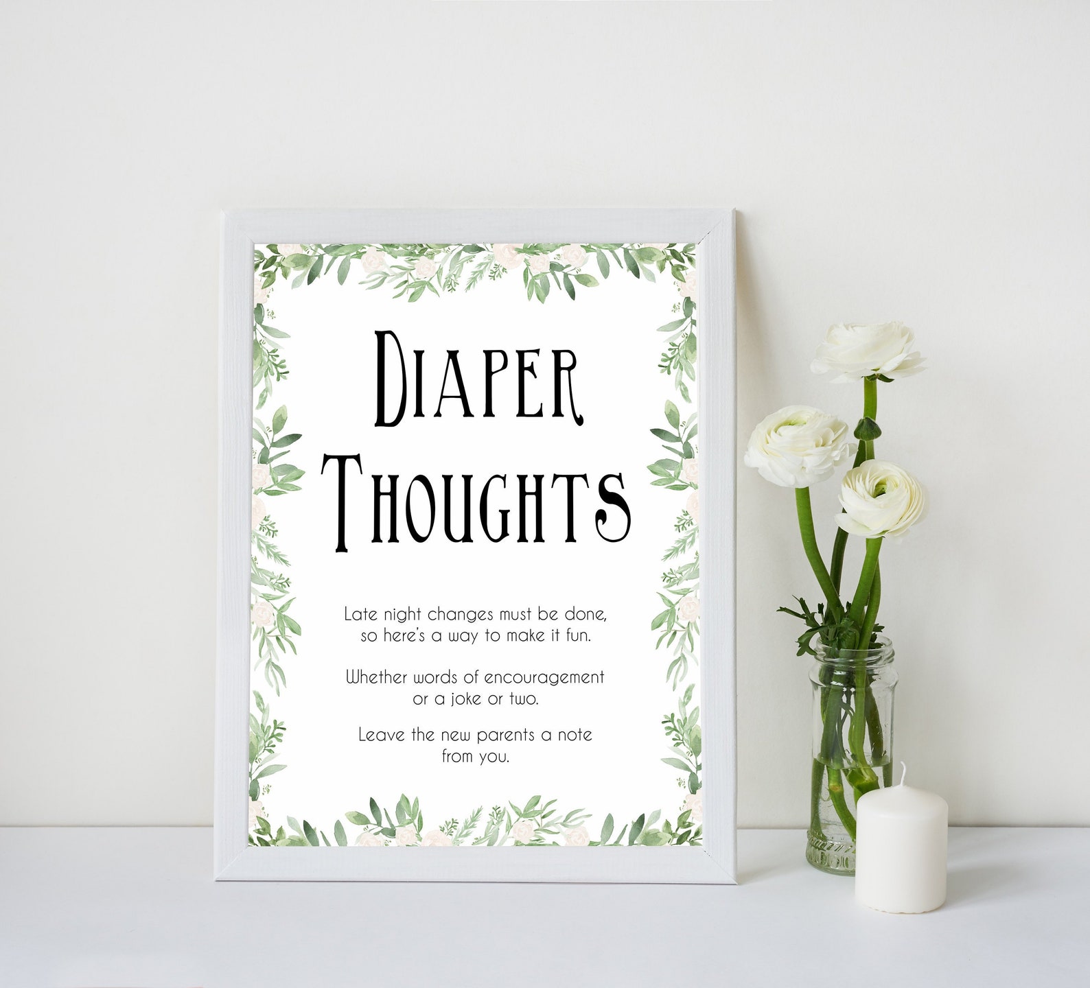Diaper Thoughts Game Late Night Diapers Game Printable Baby - Etsy