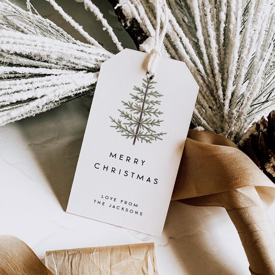 Editable Christmas Gift Tag, Editable Christmas Gift Tag, Holiday Gift ...