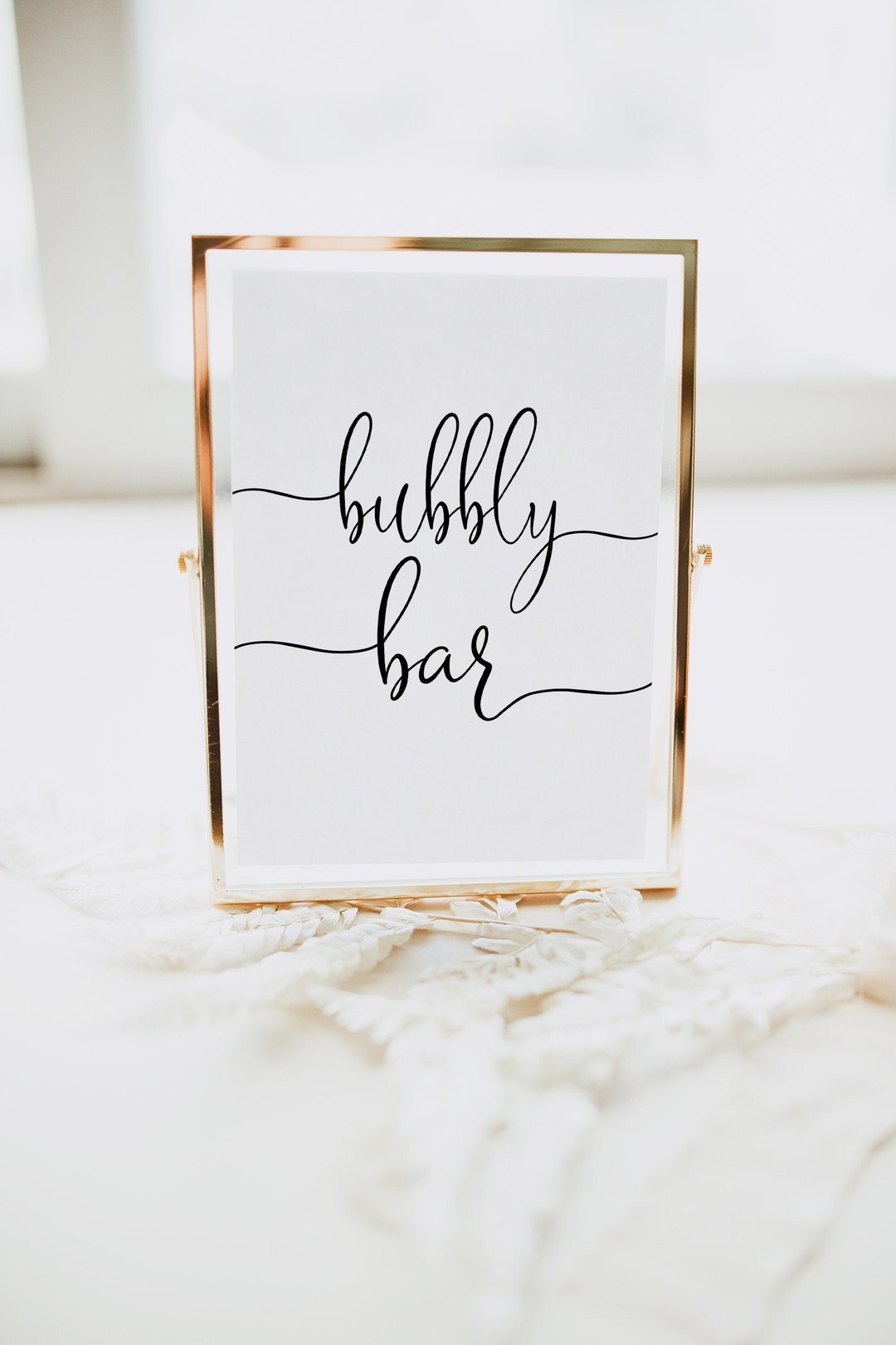 Minimalist Bubbly Bar Sign, Bubbly Bar Sign, Printable Table Signs ...