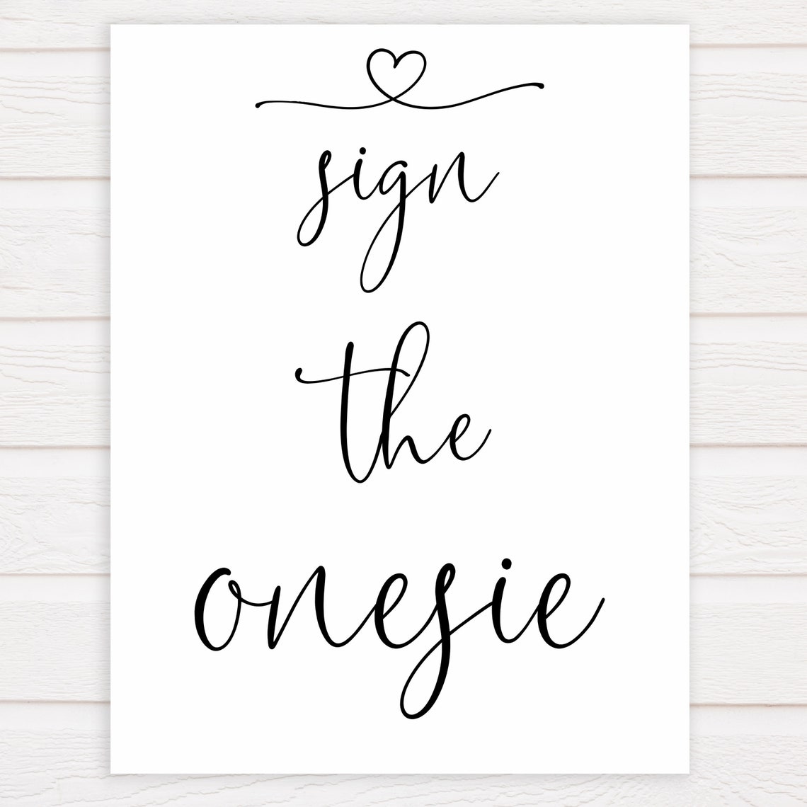 Minimalist Please Sign the Onesie Sign the Onesie Baby Shower - Etsy