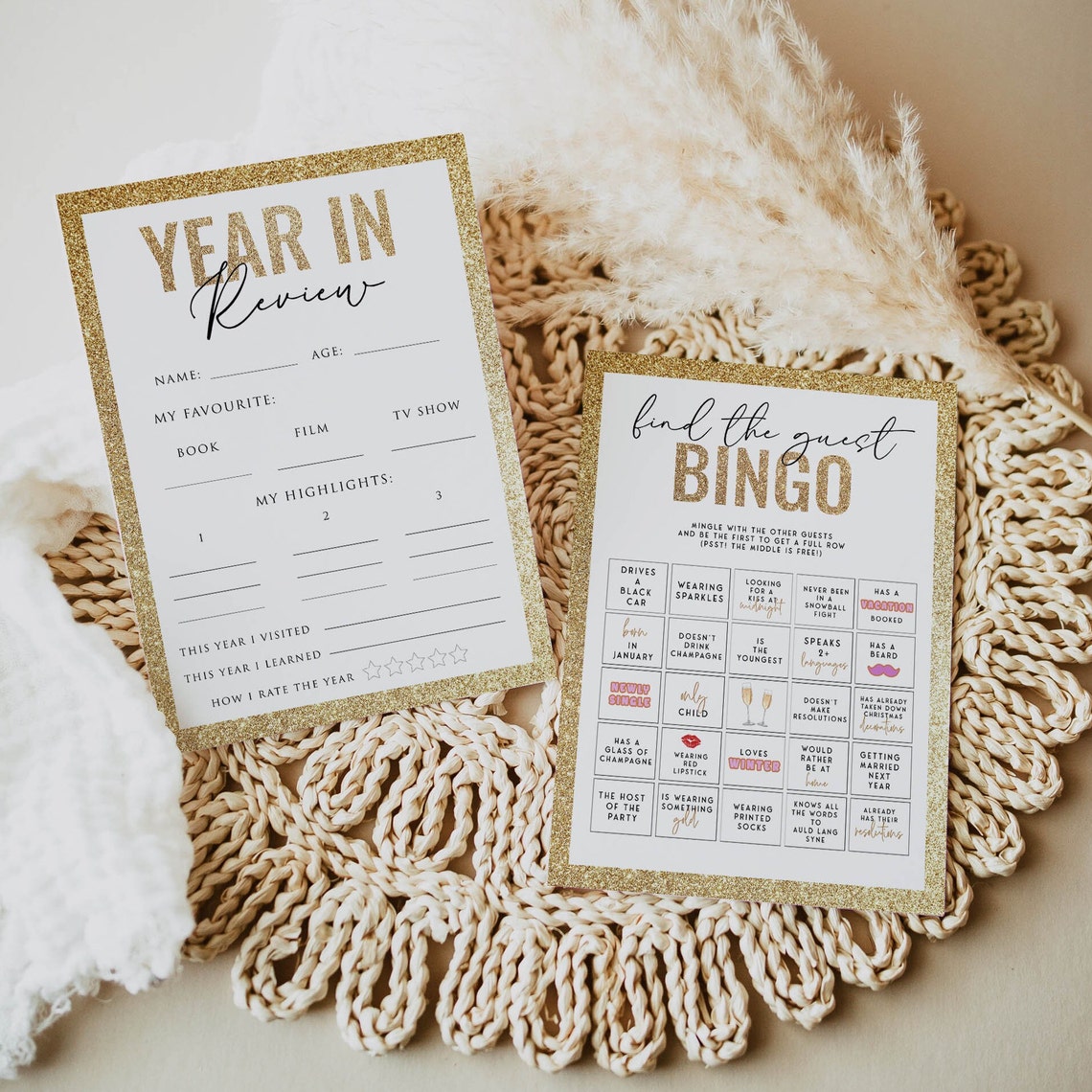 20 New Years Game Bundle, Printable Family Games, Virtual Party Games ...